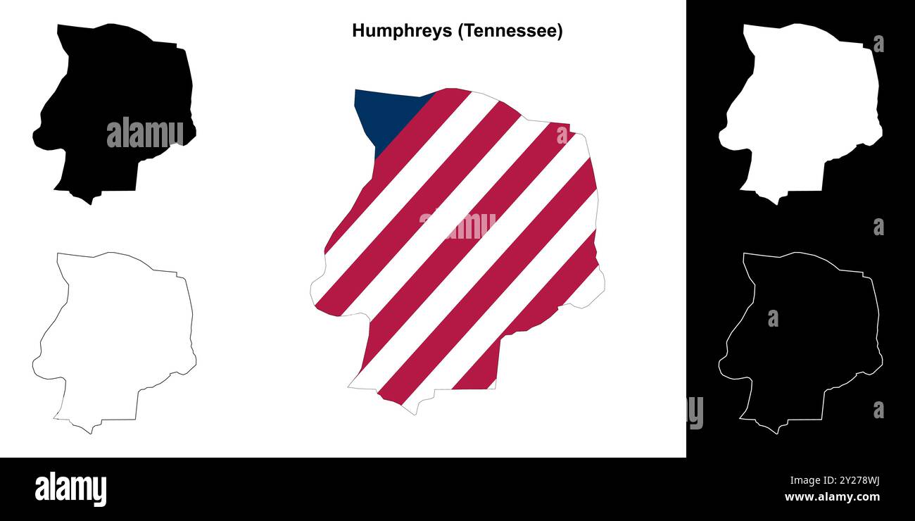 Humphreys vector map hi-res stock photography and images - Alamy