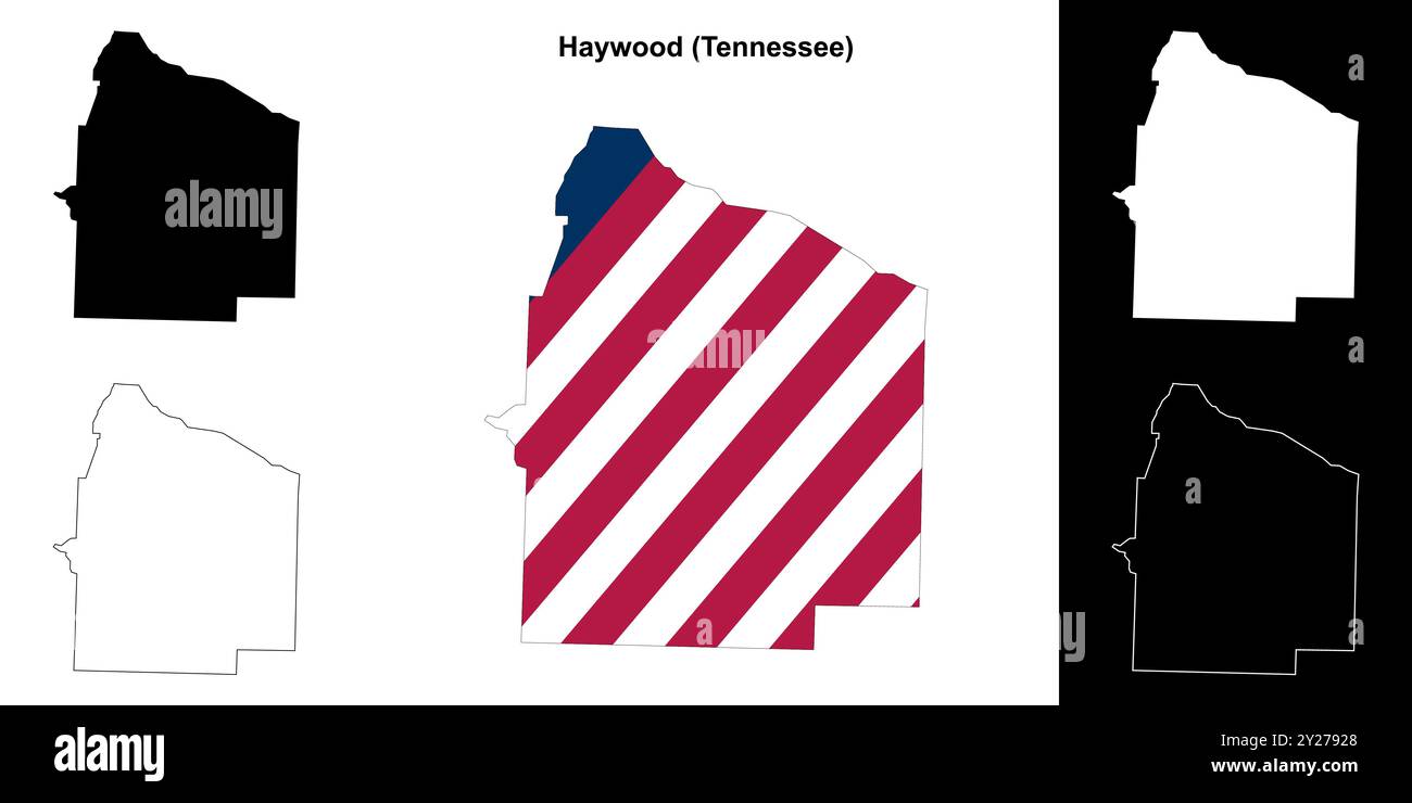 Haywood County (Tennessee) outline map set Stock Vector Image & Art - Alamy