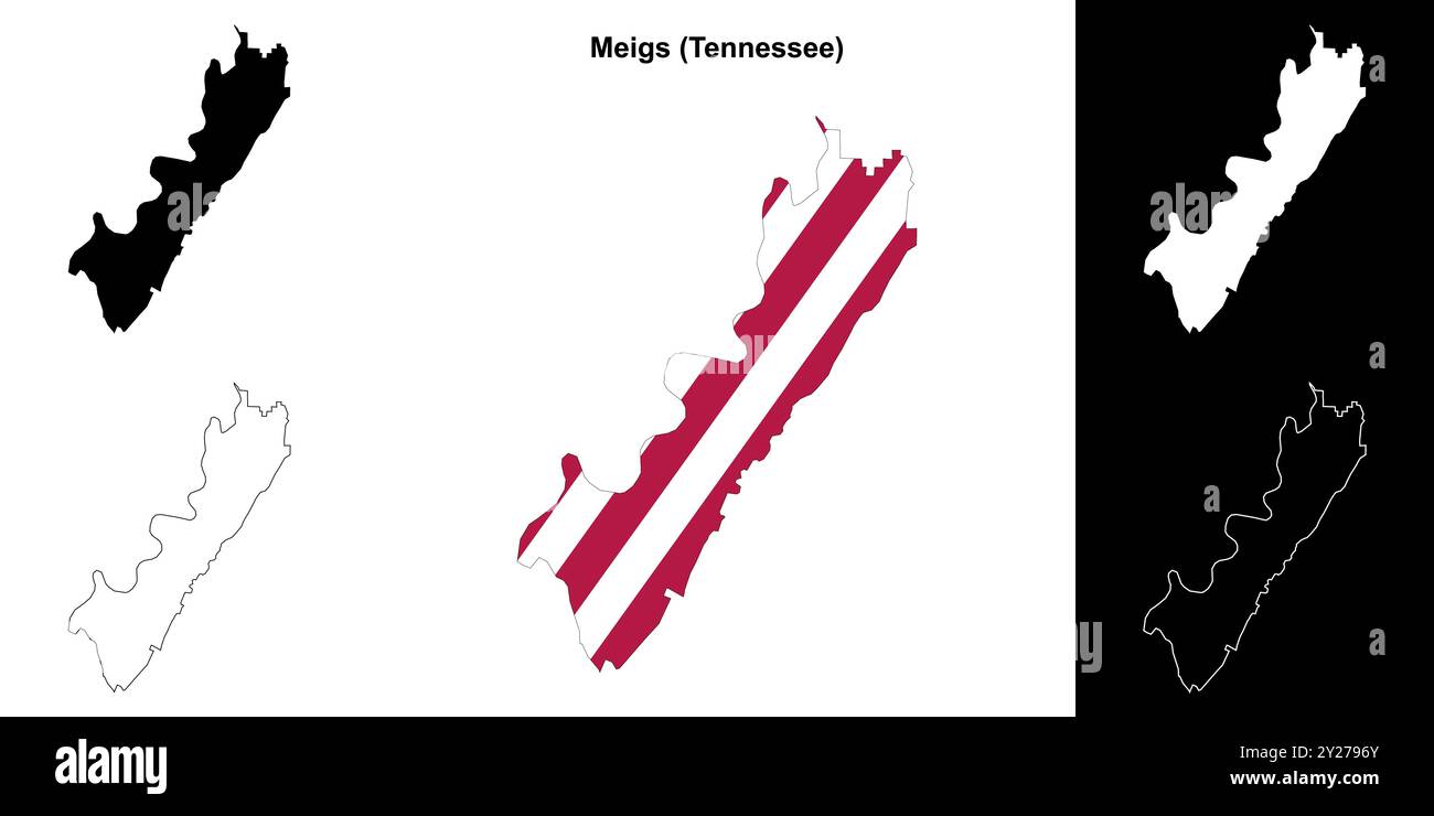 Meigs map vector hi-res stock photography and images - Alamy