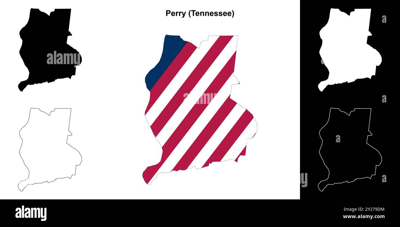 Perry County (Tennessee) outline map set Stock Vector Image & Art - Alamy