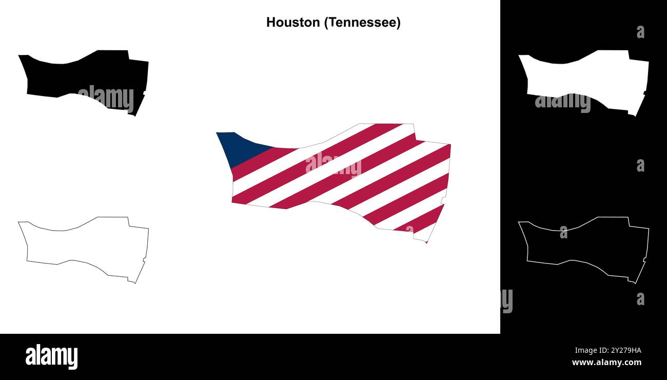 Houston county map hi-res stock photography and images - Alamy