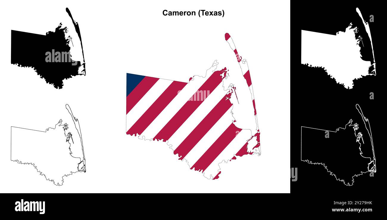 Map of cameron hi-res stock photography and images - Alamy