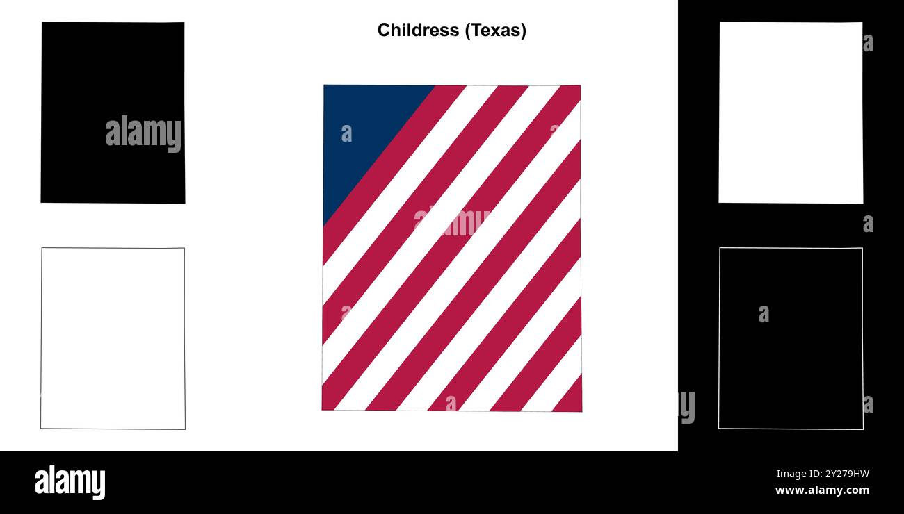 Childress County (Texas) outline map set Stock Vector Image & Art - Alamy