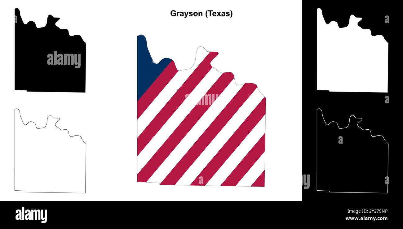 Map of grayson hi-res stock photography and images - Alamy