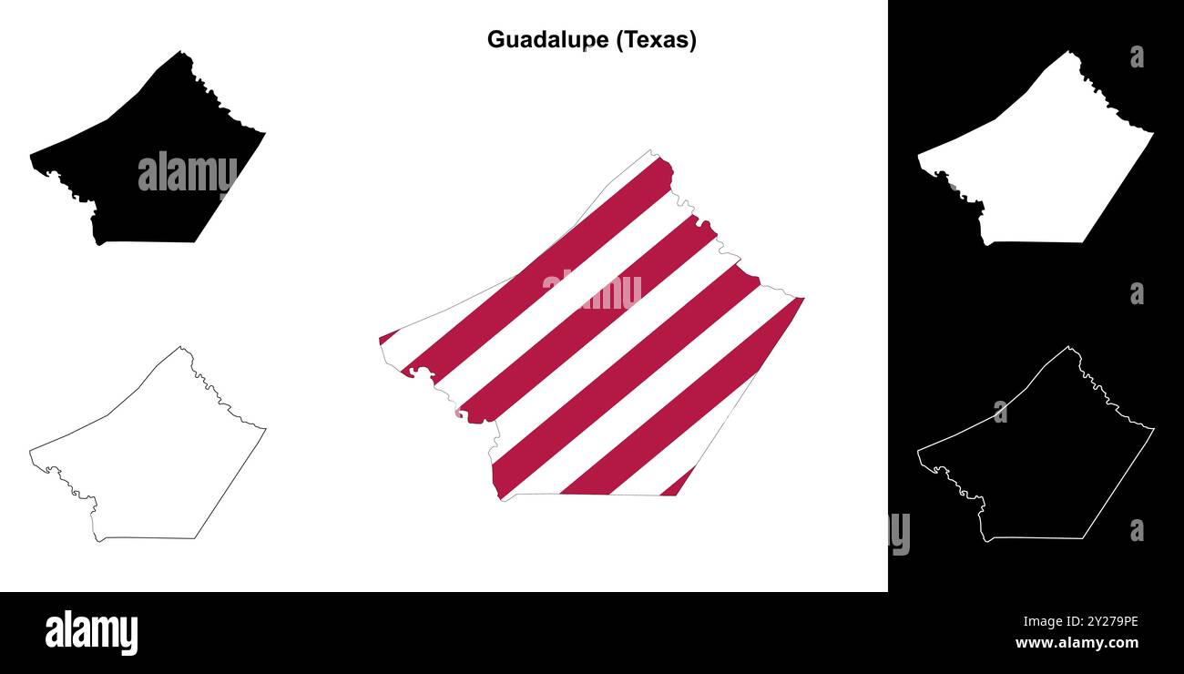 Map of guadalupe hi-res stock photography and images - Alamy
