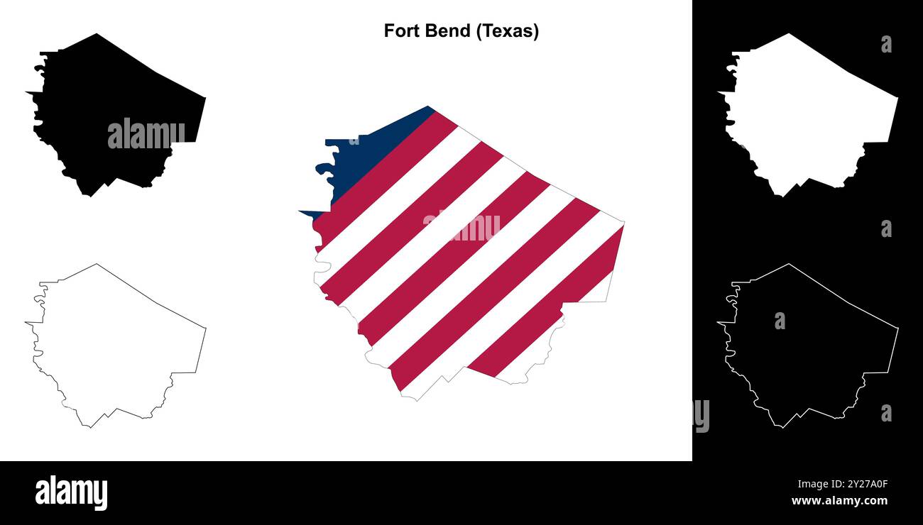 Fort bend map hi-res stock photography and images - Alamy