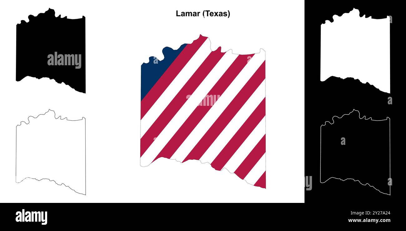 Map of lamar hi-res stock photography and images - Alamy