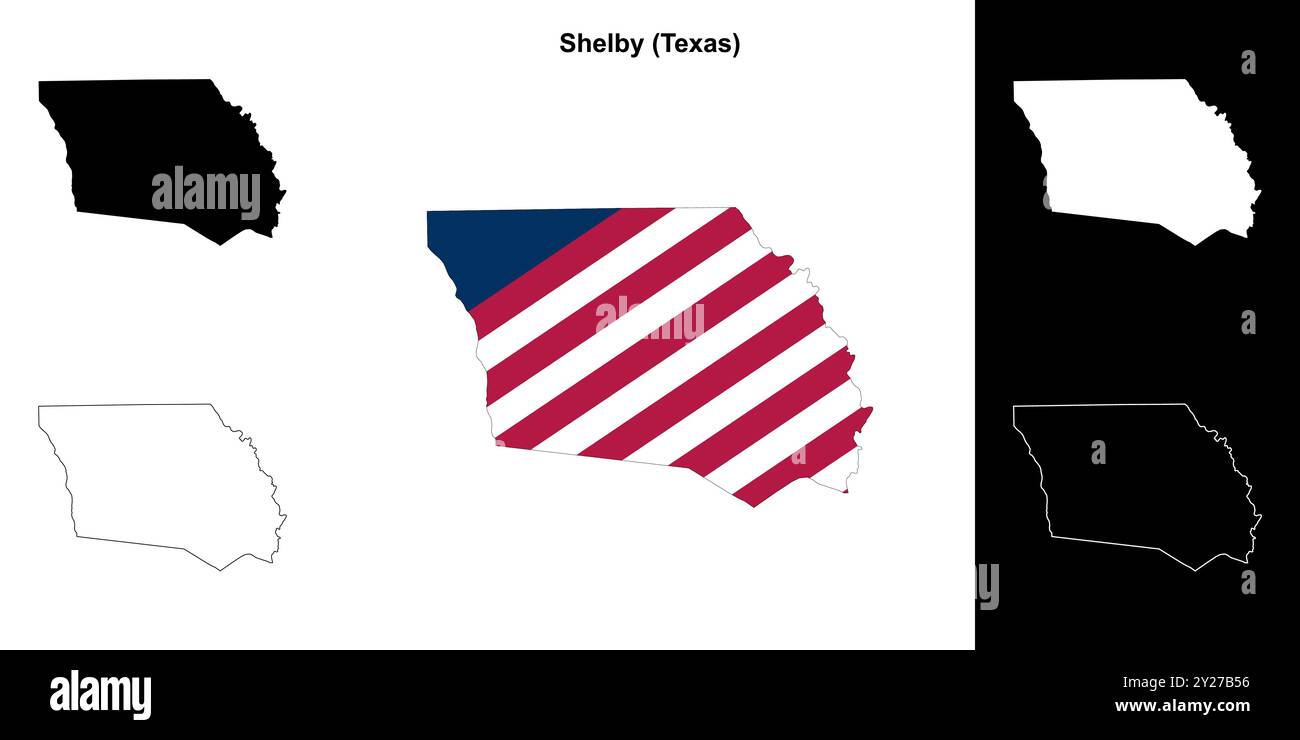 Shelby vector map hi-res stock photography and images - Alamy