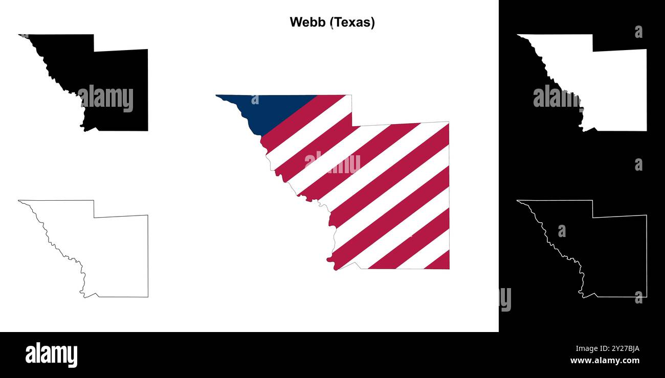 Webb vector outline map hi-res stock photography and images - Alamy