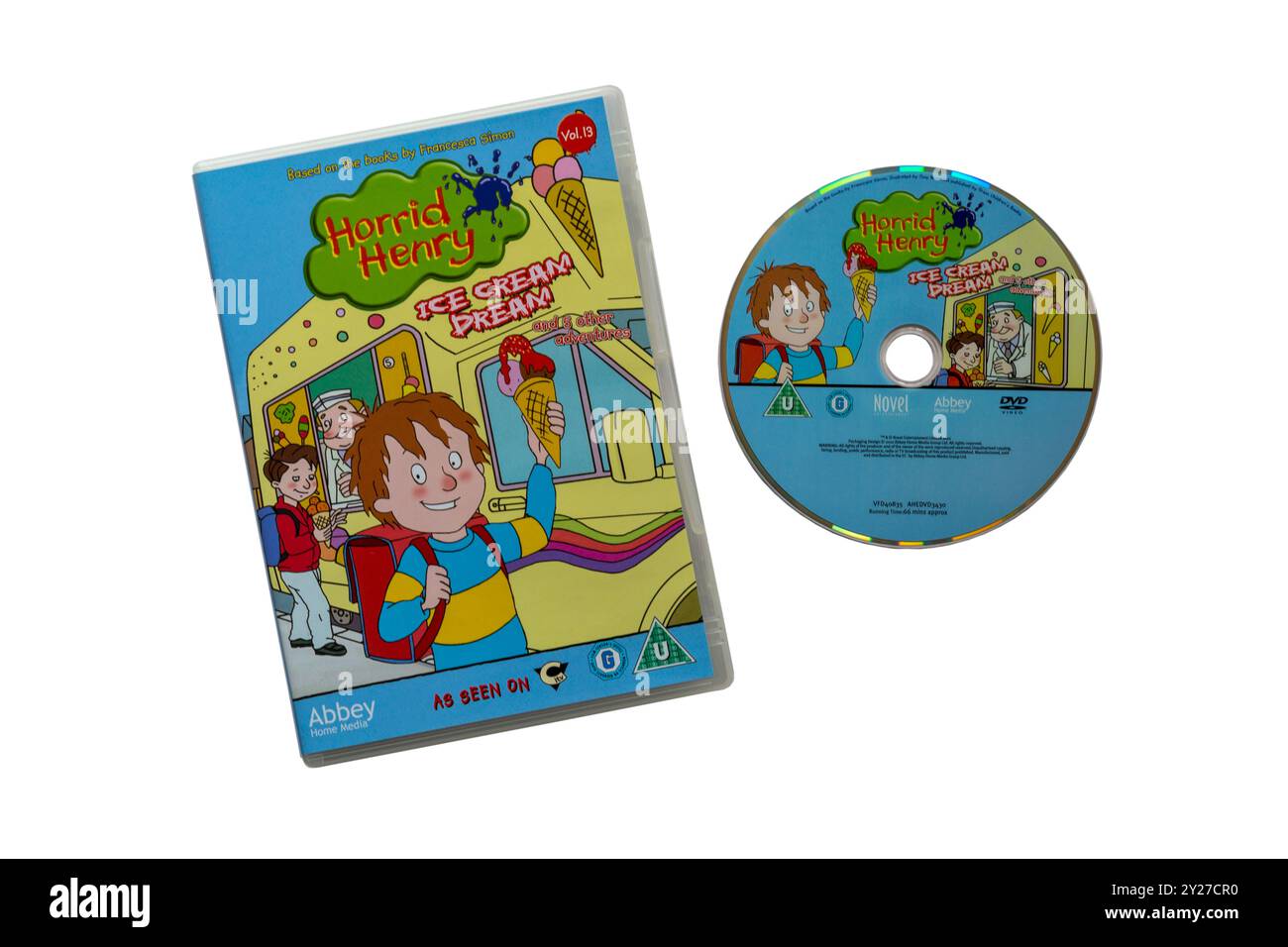 Horrid Henry's Holiday Madness Double DVD Pack DVDs isolated on white ...