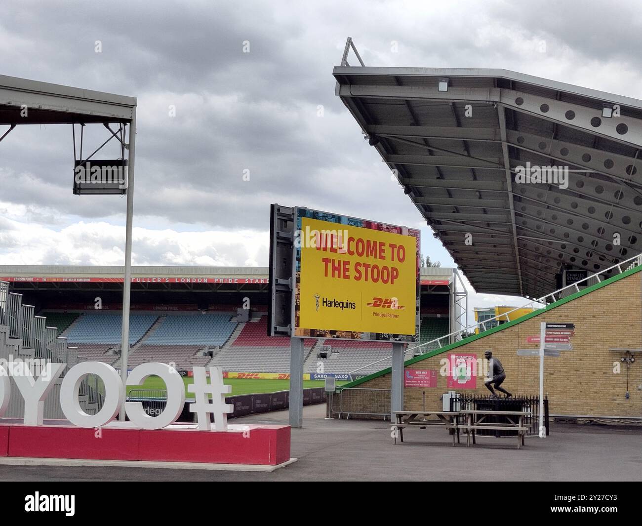 London, United Kingdom, 7th August 2024:- A view of Twickenham Stoop ...