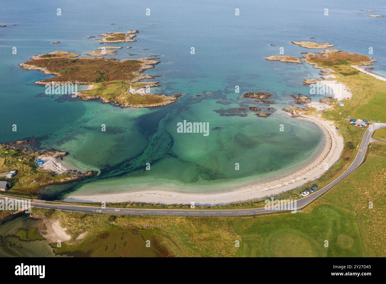 Traigh Beach and Arisaig Beach part of the Silver Sands of Morar, near ...