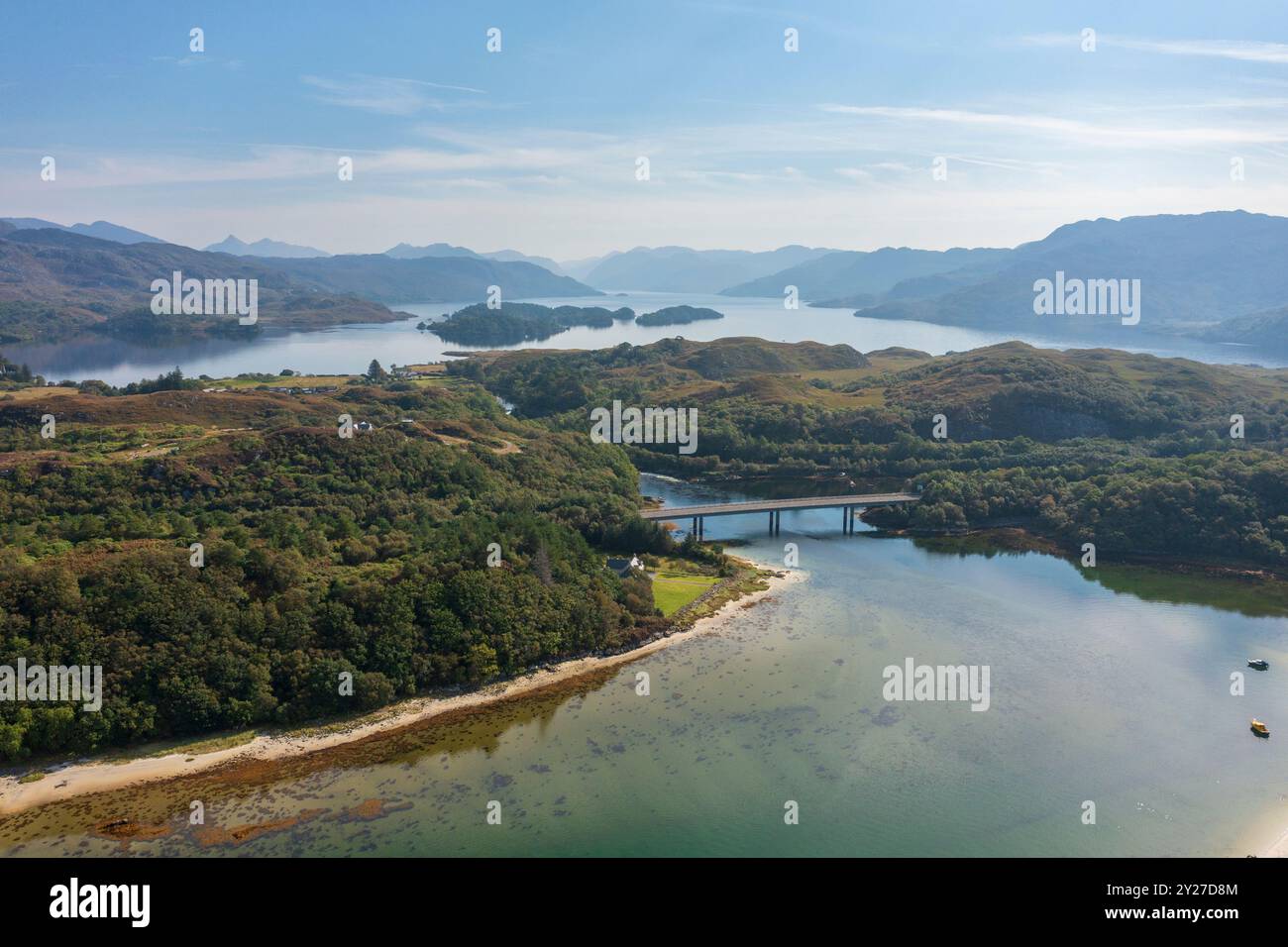 Aerial view silver river hi-res stock photography and images - Alamy