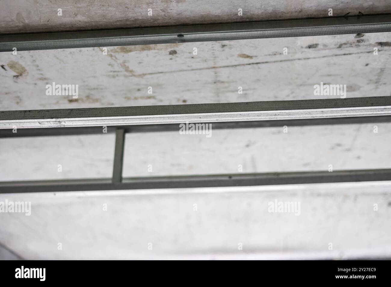 Ceiling frame made of metal profile for suspended ceiling indoors in ...