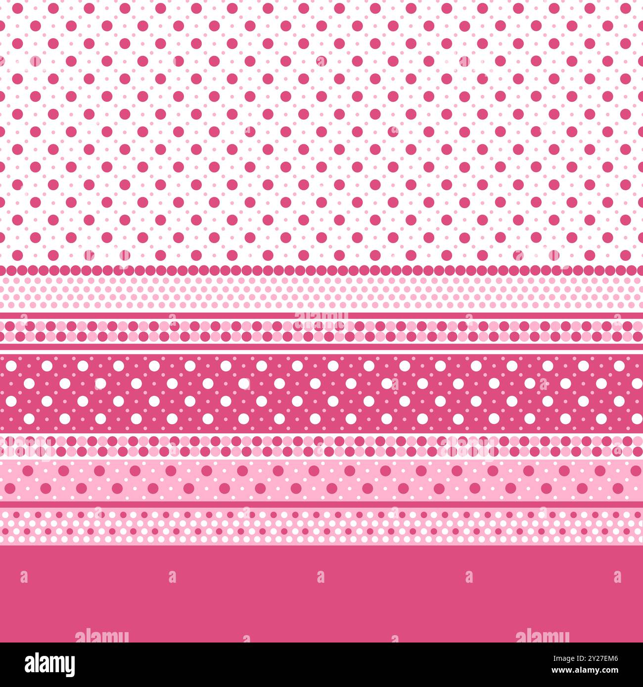 Mid-Century Modern Pink & White Retro Multi Spotted Pattern Stock Photo ...