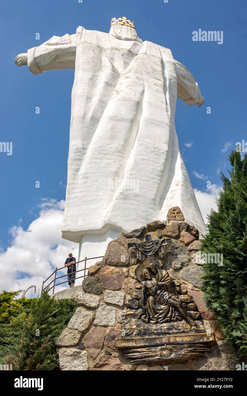 SWIEBODZIN, POLAND, JULY 19 2024, Monument of Christ the King, a statue ...