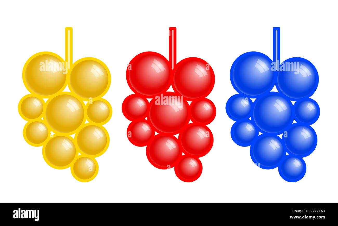 Abstract bunch of grapes illustration Stock Vector Image & Art - Alamy