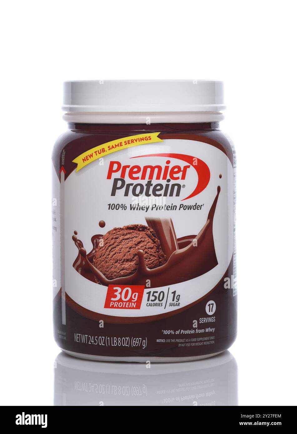 IRVINE, CALIFORNIA - 6 SEPT 2024: A tub of Premier Protein a Whey ...