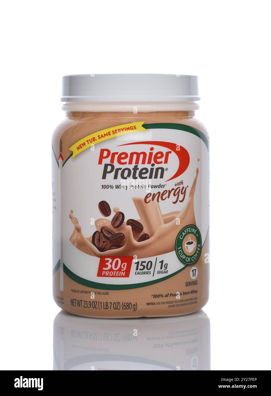 IRVINE, CALIFORNIA - 6 SEPT 2024: A tub of Premier Protein a Whey ...