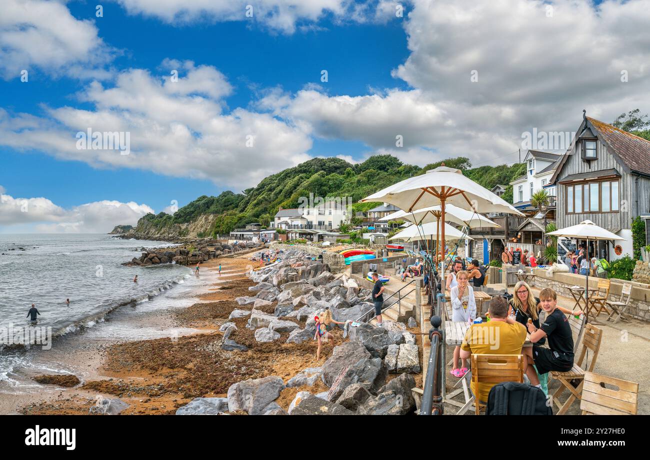 Cafe at Steephill Cove, near Ventnor, Isle of Wight, England, UK Stock ...
