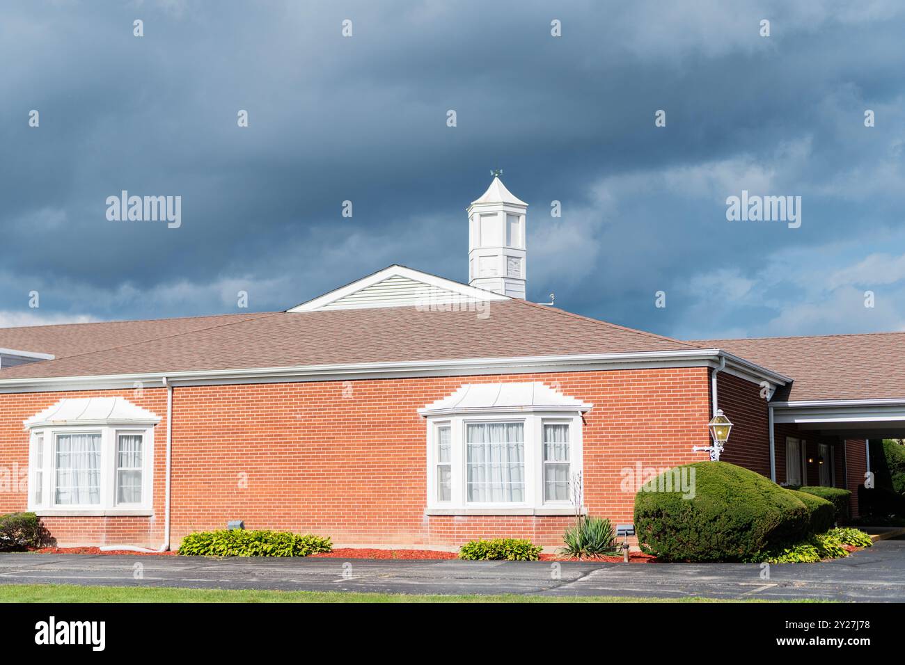 Housing in neighborhood. Private house architecture. Private housing ...