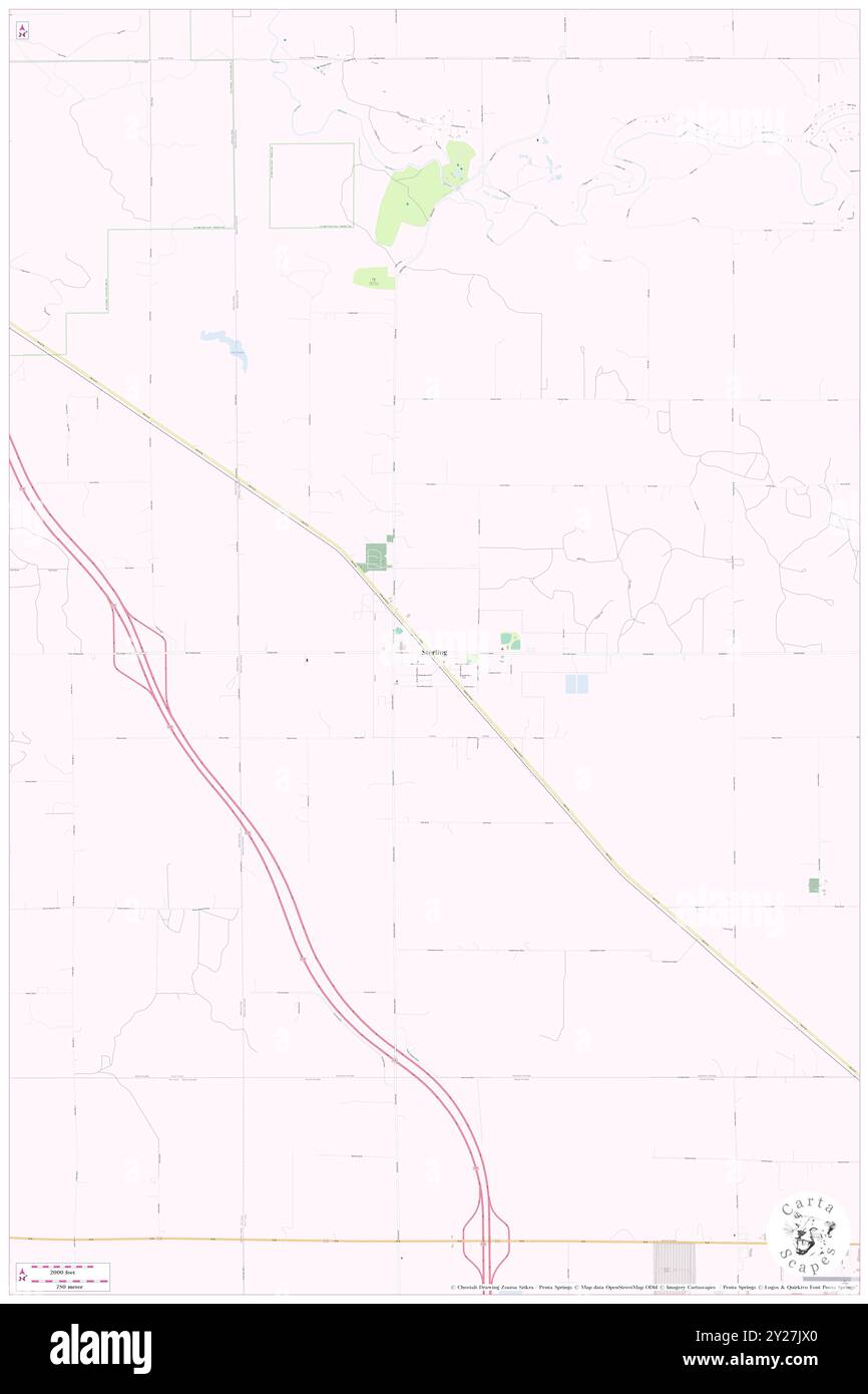 Arenac county map hi-res stock photography and images - Alamy