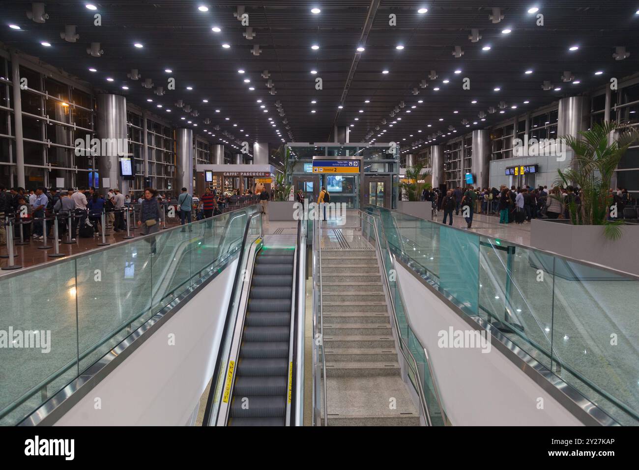 The Terminal 3 modern international airport in Guarulhos, Sao Paulo ...