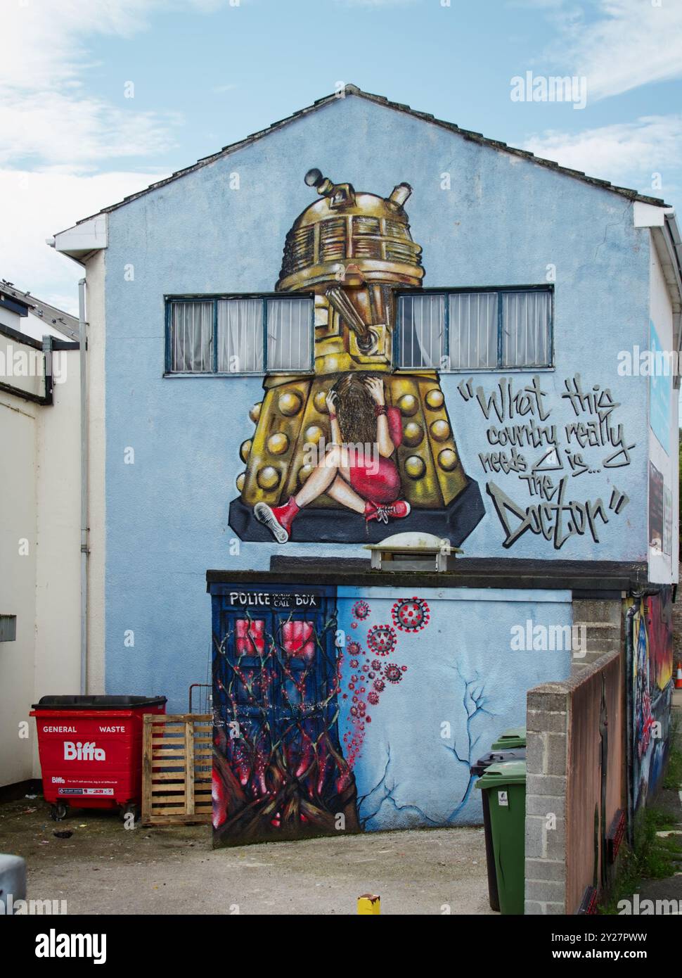 Graffiti, Street Art, Mural Dewpicting Dalek, Doctor Who And The ...