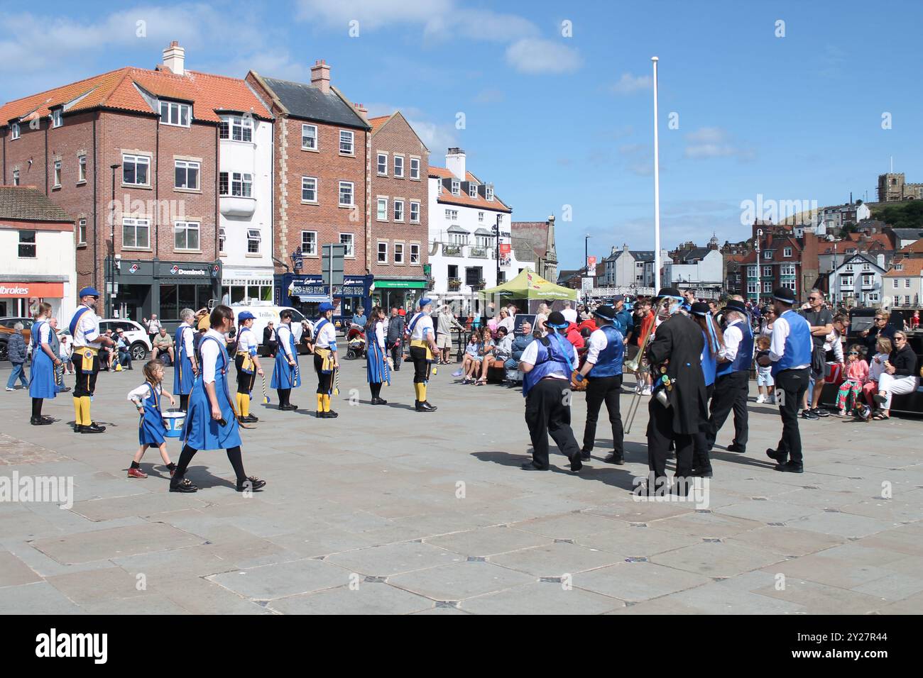Whitby North Yorkshire August 21st 2024 Morris Dances dancing at Whitby ...