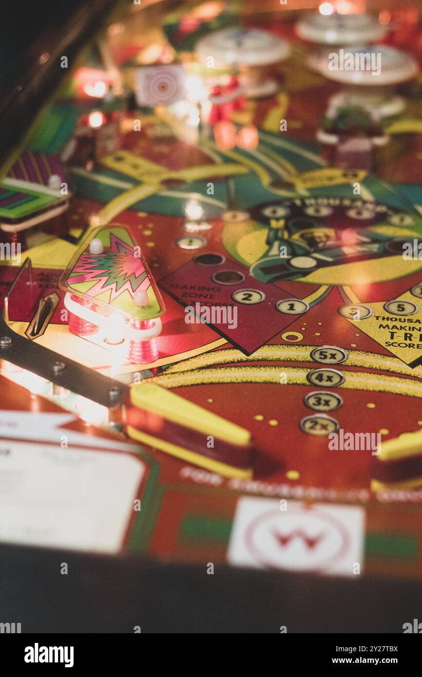 Vintage Arcade Pin Ball Stock Photo - Alamy