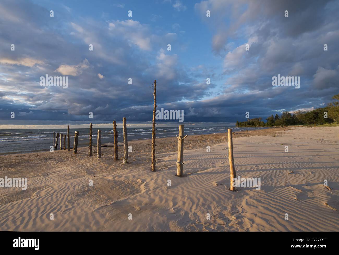 Canadian beach in Ipperwash, Ontario,Canada Stock Photo - Alamy