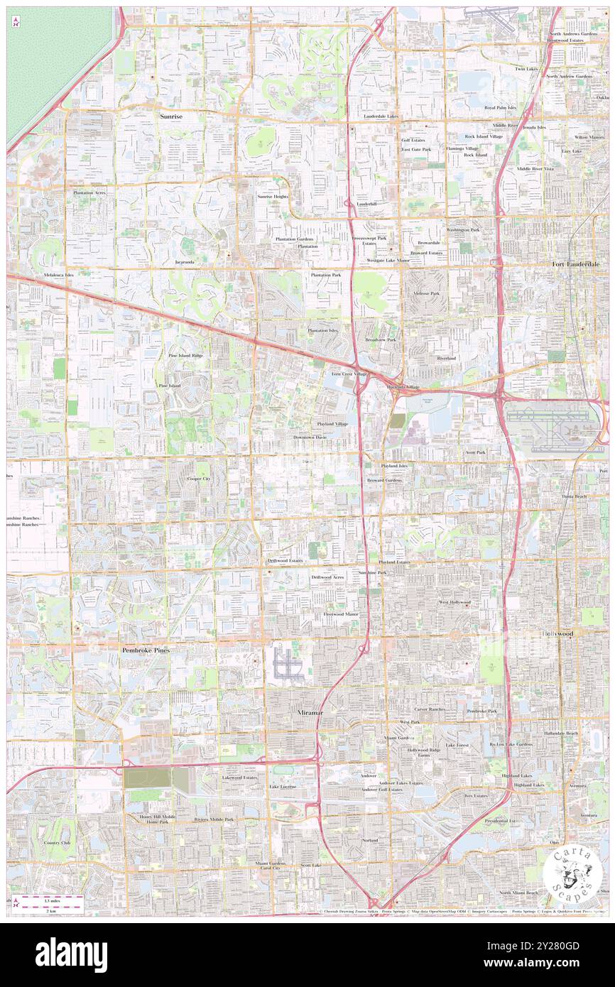 Davie county map hi-res stock photography and images - Alamy