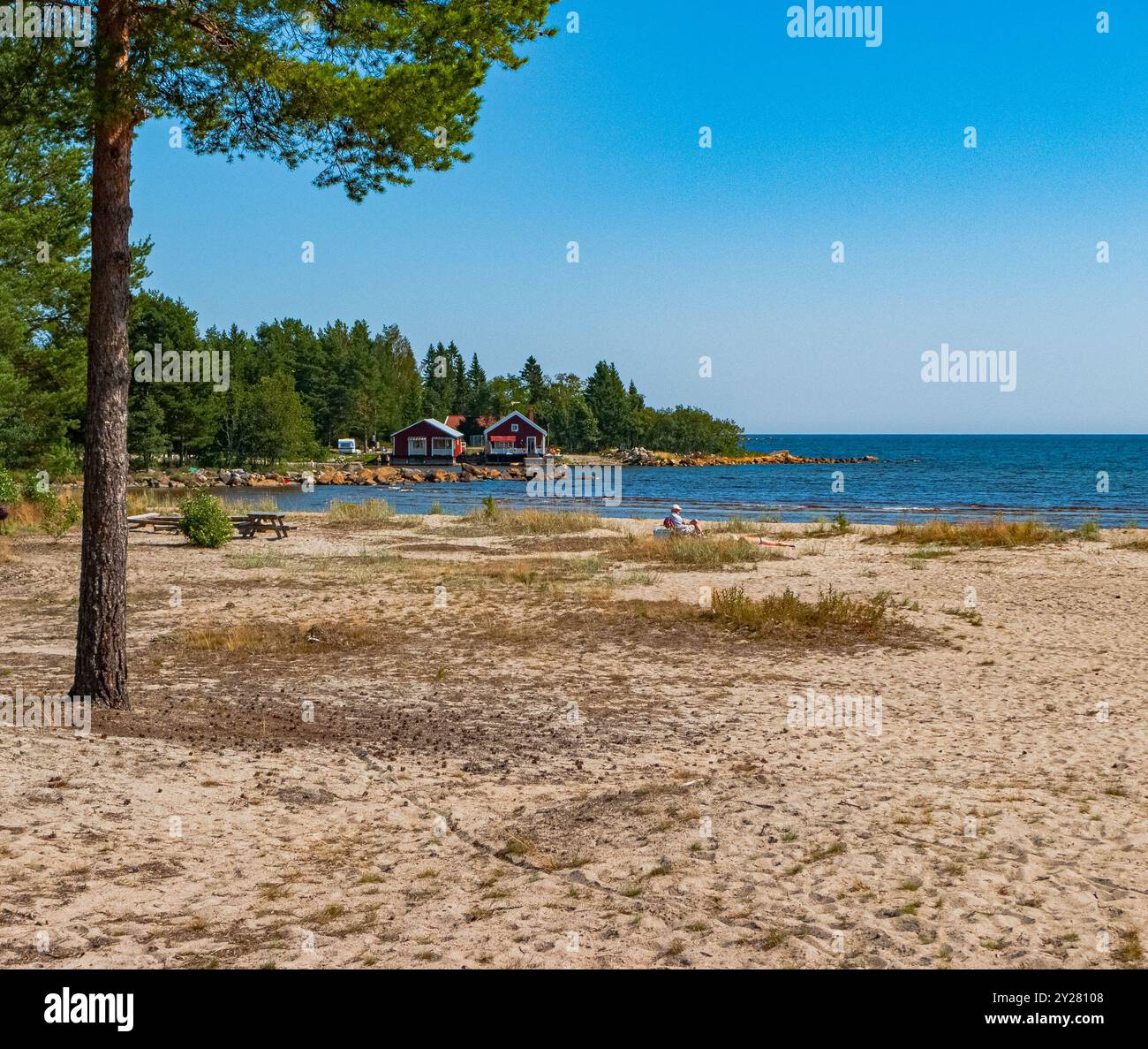 Landscape in Norrfjarden, Nordmaling, Sweden Stock Photo - Alamy