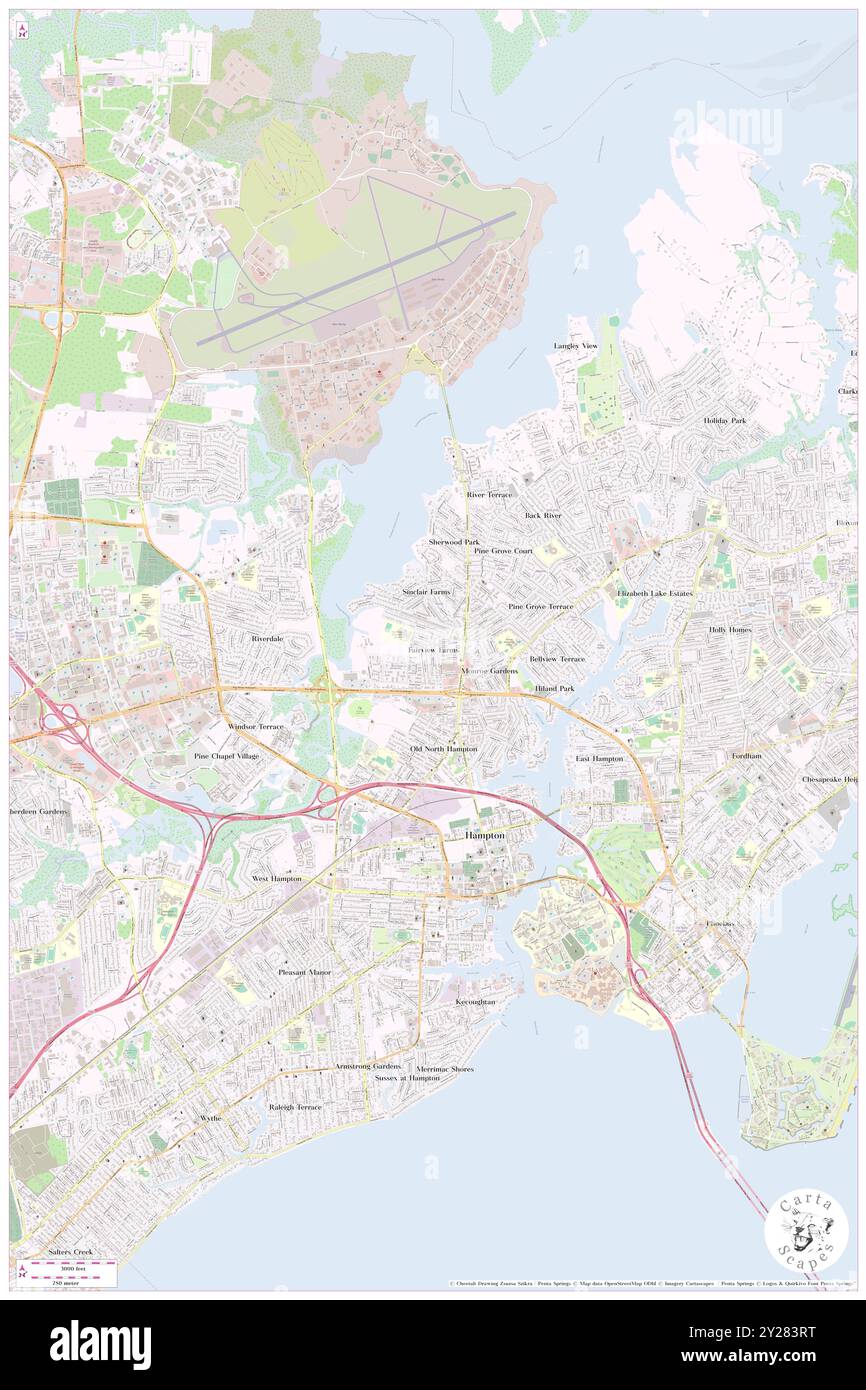 Fairview Farms, City of Hampton, US, United States, Virginia, N 37 2 ...