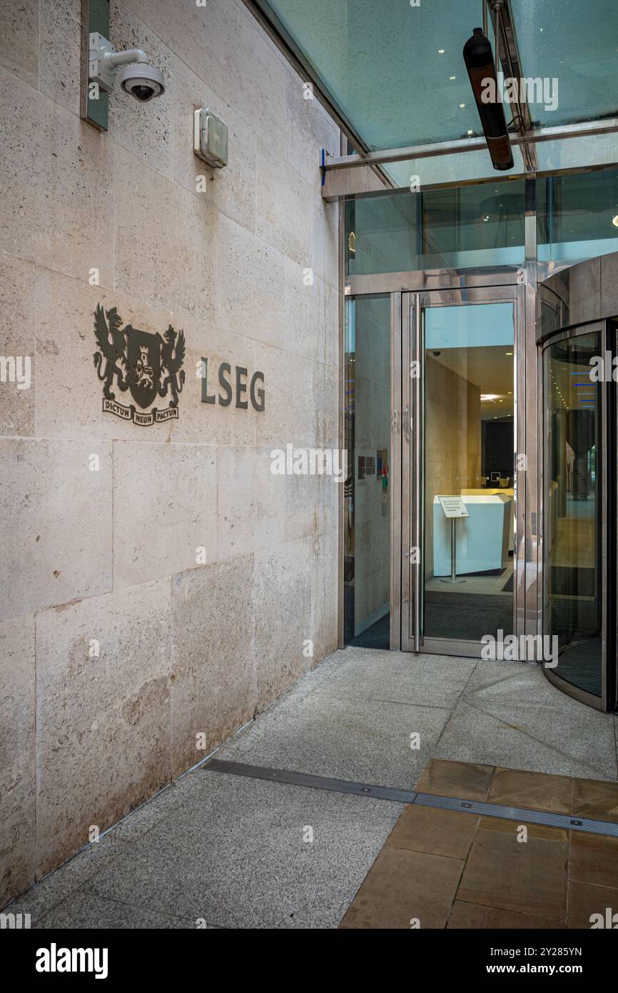 LSEG London at 10 Paternoster Square. The London Stock Exchange Group offices at Paternoster ...