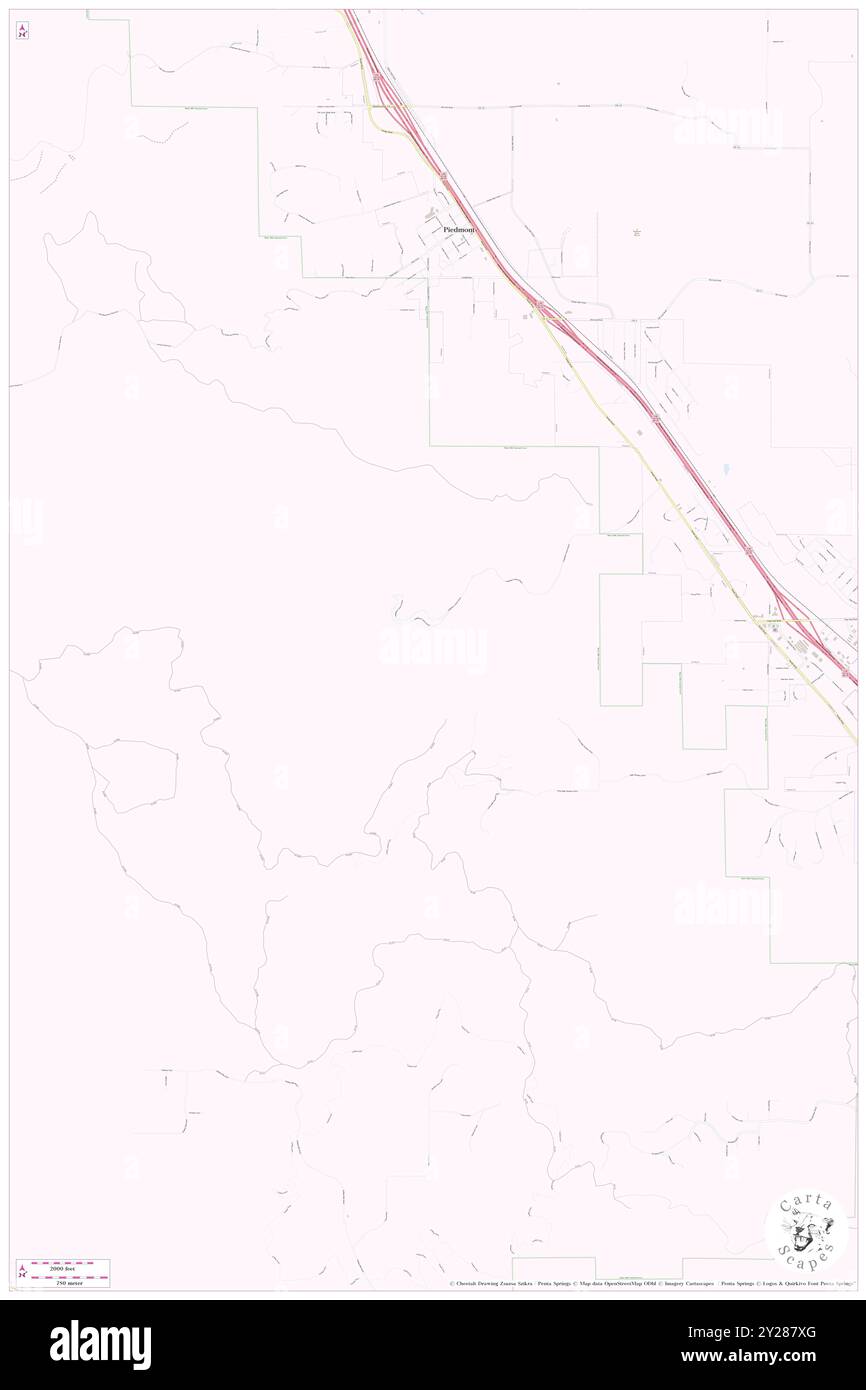Meade south dakota map hi-res stock photography and images - Alamy