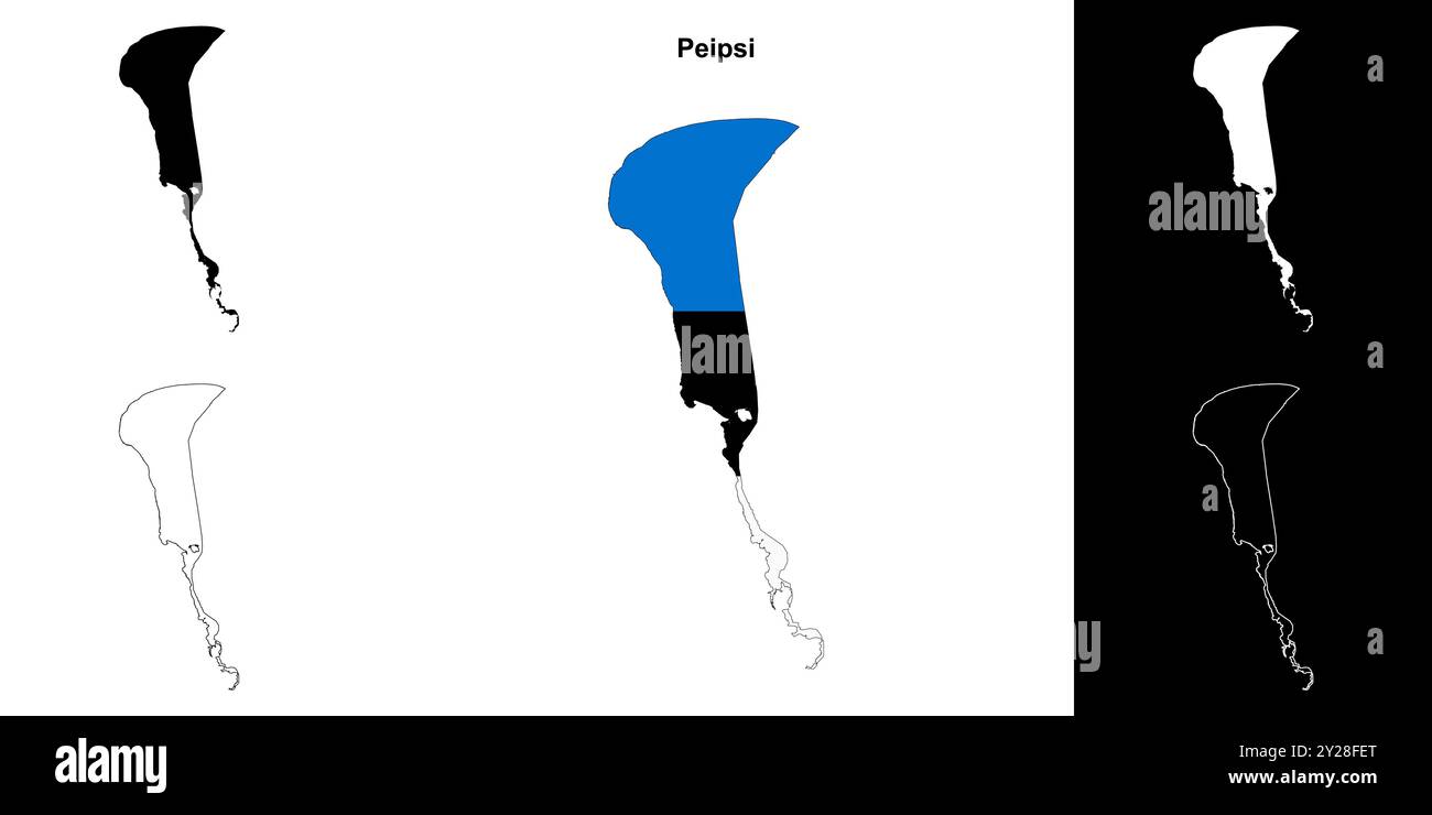Map of peipsi hi-res stock photography and images - Alamy