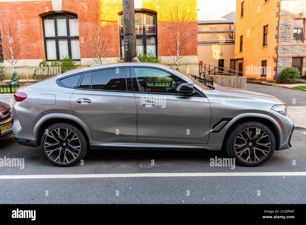 New York City, USA - March 15, 2024: BMW X6 luxury automobile car ...