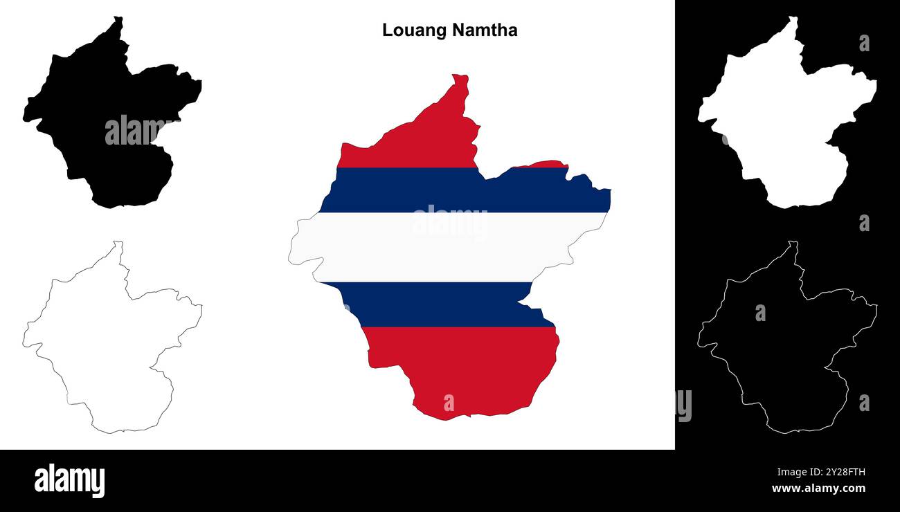 Blank louang namtha map hi-res stock photography and images - Alamy
