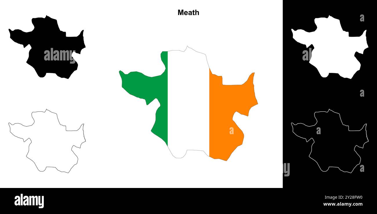Map of meath hi-res stock photography and images - Alamy