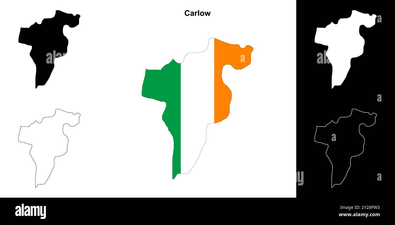 Blank carlow map hi-res stock photography and images - Alamy