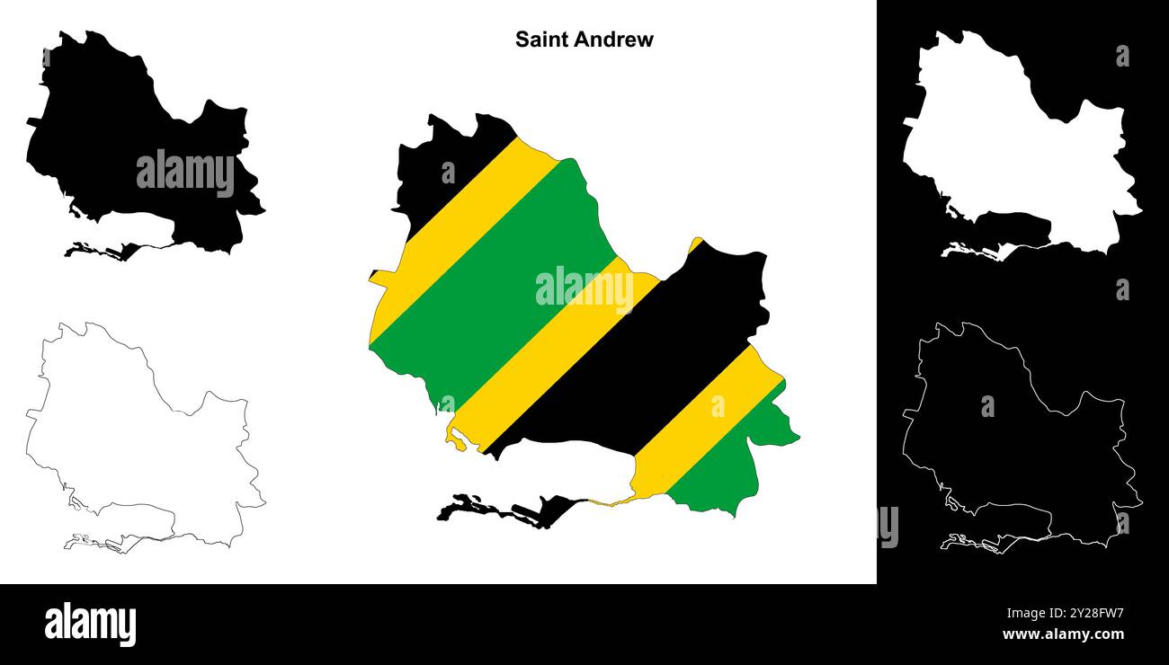 Map of saint andrew hi-res stock photography and images - Alamy