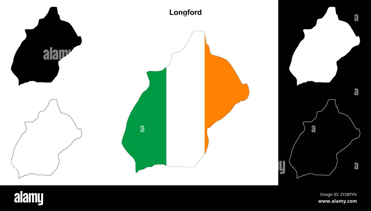 Map of longford hi-res stock photography and images - Alamy