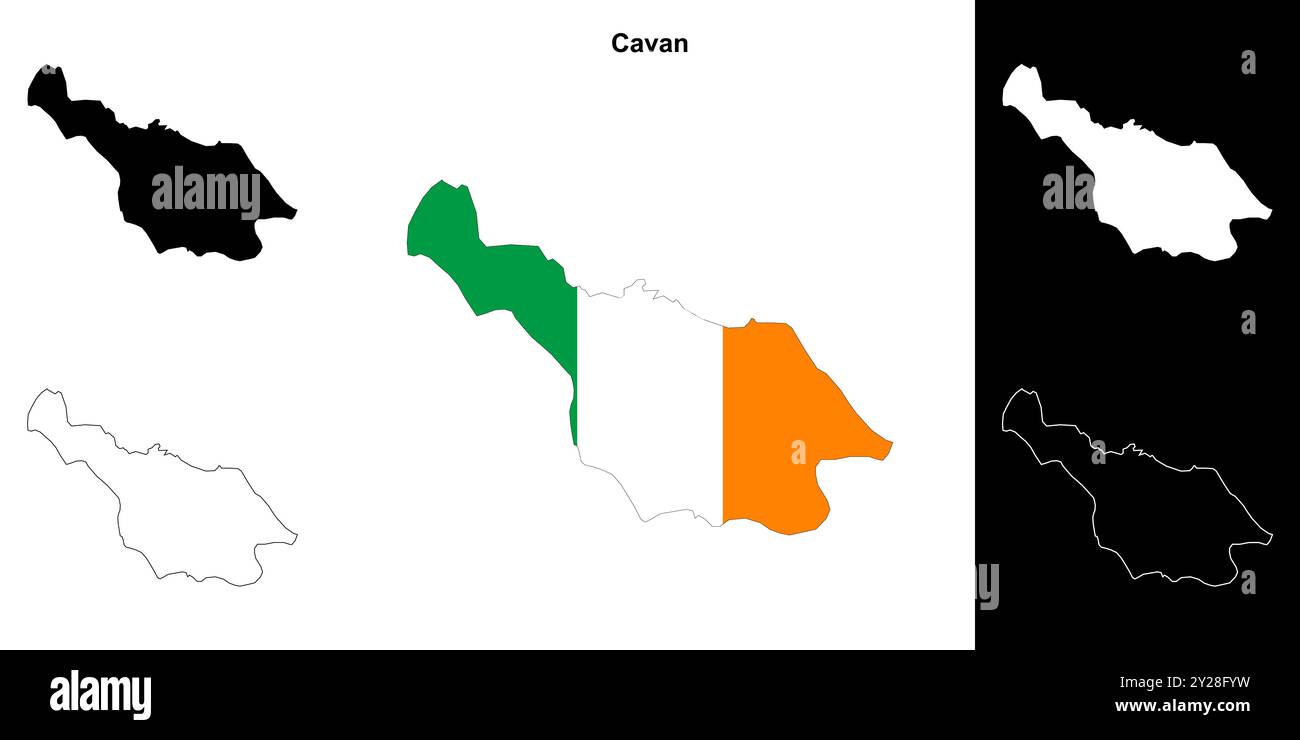 Blank cavan map hi-res stock photography and images - Alamy