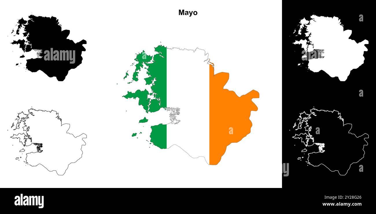 Mayo map hi-res stock photography and images - Alamy