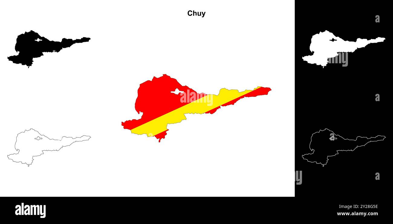 Chuy silhouette map hi-res stock photography and images - Alamy