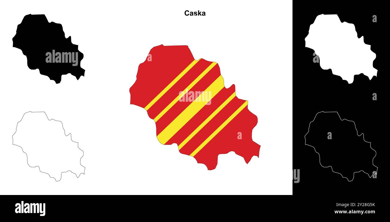 Map of caska hi-res stock photography and images - Alamy