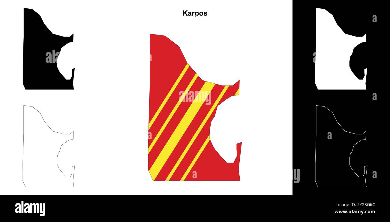 Karpos outline map hi-res stock photography and images - Alamy
