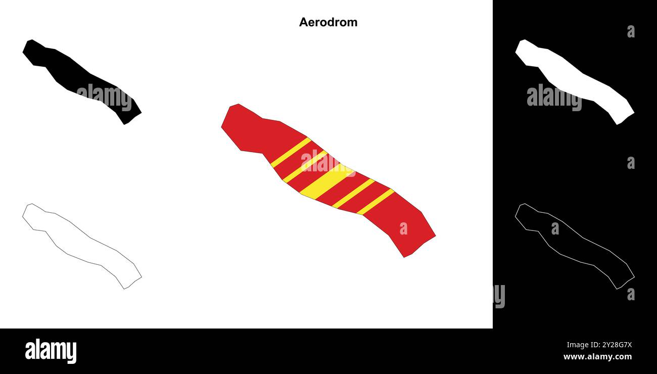 Blank aerodrom map hi-res stock photography and images - Alamy