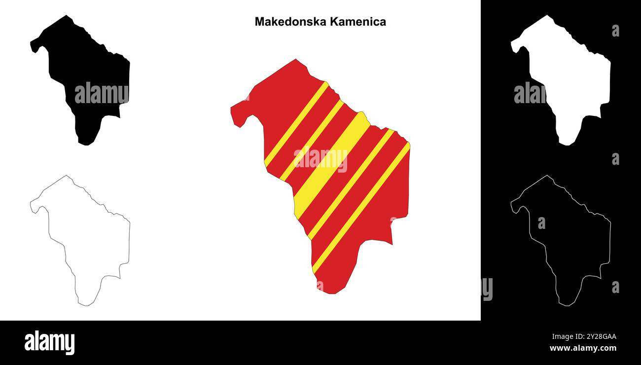 Map of makedonska kamenica hi-res stock photography and images - Alamy